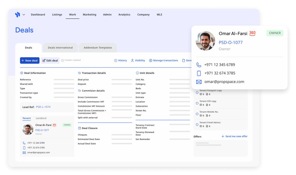 Dubai’s Longest Running Real Estate CRM | PropSpace